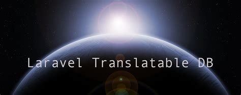 Flobboslaravel Translatable Db Packagist