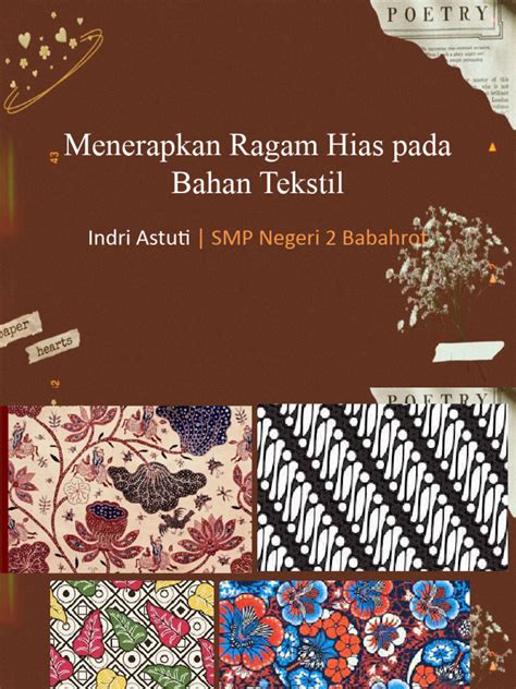 Ragam Hias Pada Tekstil Dan Penerapannya Pdf Ilmu Sosial Seni