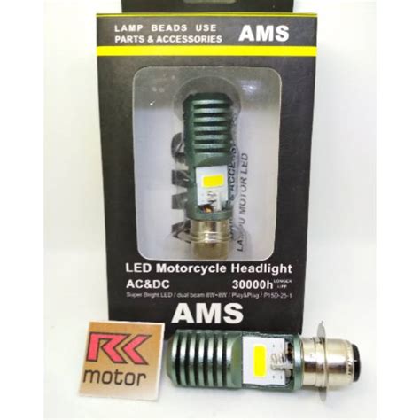 Jual Lampu Depan Motor Led 2 Sisi Bisa Ac Dan DC Semua Motor Bebek Matic Shopee Indonesia