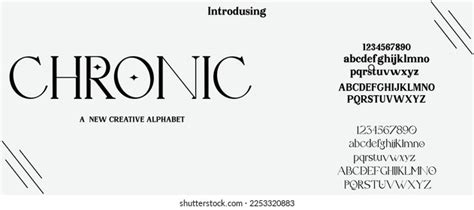 우아하고 고유한 글꼴 대문자 및 숫자 스톡 벡터로열티 프리 2248879875 Shutterstock