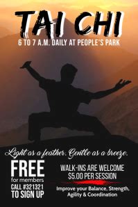 Tai Chi Template Postermywall