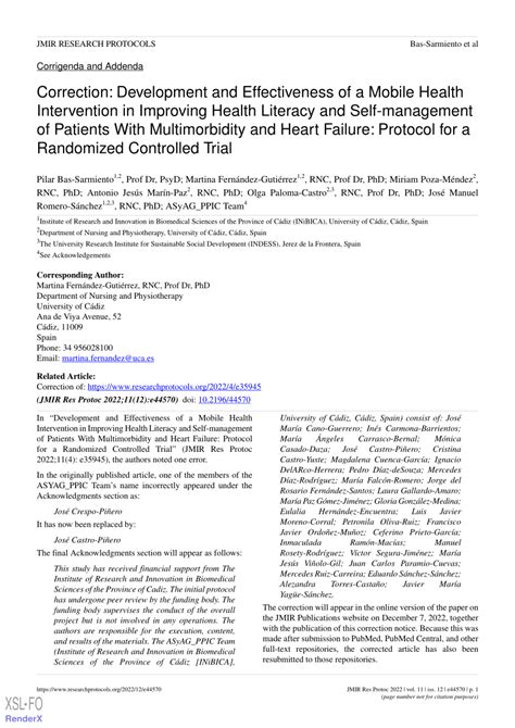 Pdf Correction Development And Effectiveness Of A Mobile Health Intervention In Improving