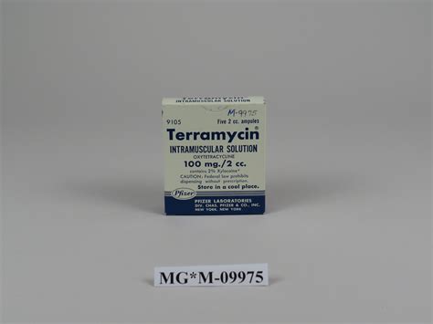Terramycin Intramuscular Solution 100 Mg National Museum Of American History