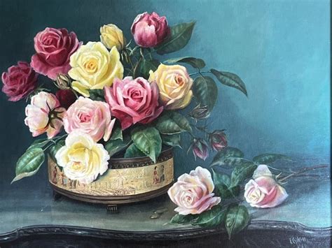 Francis James Chilcott Still Life Modern British Artist Oil On