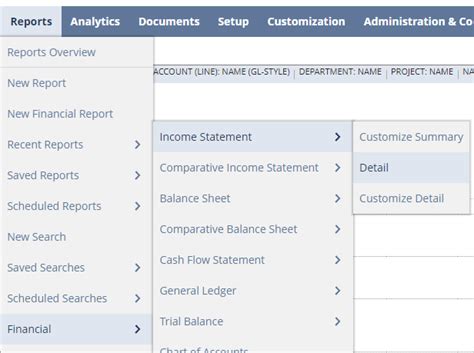 Add A Drill Down Report To The Netsuite Financial Statements