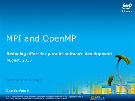 Intel® Mpi Library E Openmp Intel Software Conference 2013 Ppt