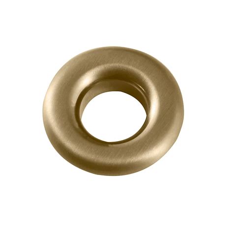 Brushed Brass Round Overflow Rings For Basin Overflows Diy At Bandq