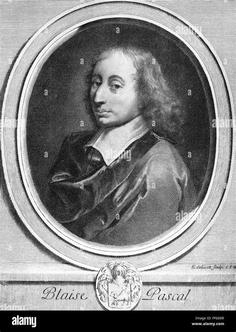 Blaise Pascal 1623 1662 Nfrench Scientist And Philosopher Copper