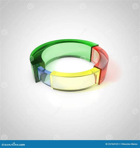 Elevated Pie Chart Stock Illustration Illustration Of Budget 25764123