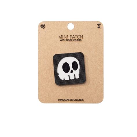 Skull Tactical Patch Mini 1x1 Etsy