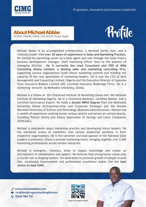 Meet Michael Abbiw Find Below An Abridged Profile Of Myself To Know