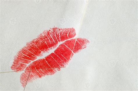 Kiss On Envelope Stock Photo At Vecteezy