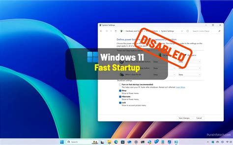 how to disable fast startup on windows 11 10 pureinfotech