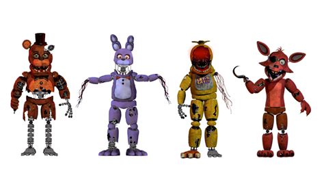 Swapped Withered Animatronics By Vincentmarucut10292 On Deviantart