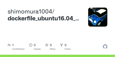 GitHub Shimomura1004 Dockerfile Ubuntu16 04 Opencv3 4 0