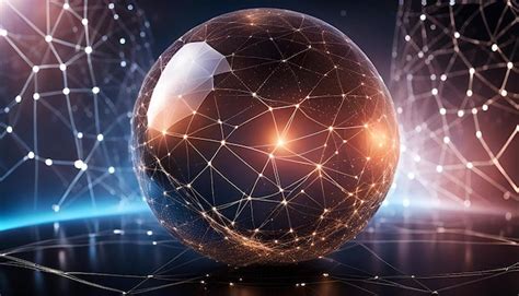 Futuristic Sphere Of Particles And Lines Network Connection Big Data Abstract Technology