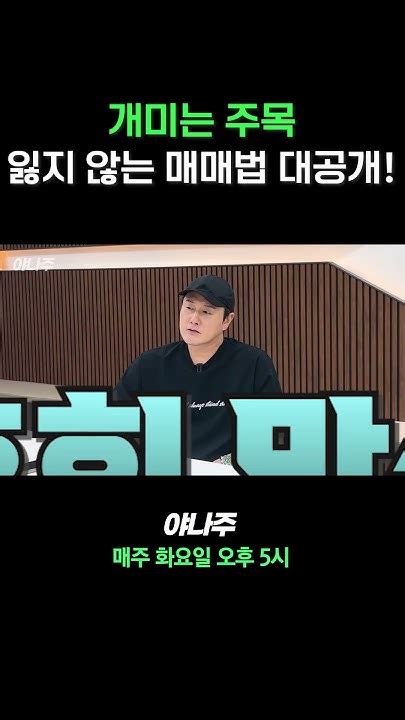 개미는 주목 잃지 않는 매매법 대공개 김원효 실전투자 프로젝트 김원효 매매방법 매매 주식 노하우 투자 경제 관련주 개미투자 Youtube