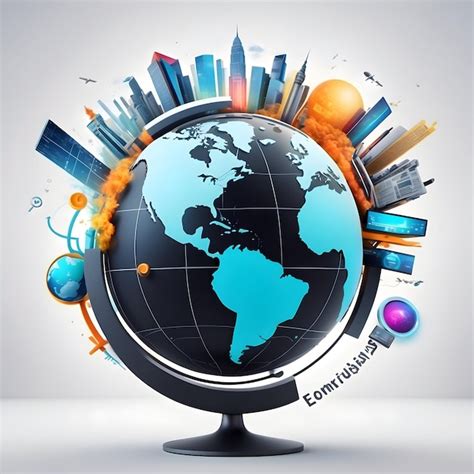 Premium Photo Symbol Of Globe With Social Connection Global Connectivity Icon Earth With