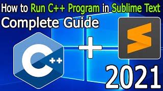 How To Install Sublime Text For C C Program On Windows 10 2021 Update