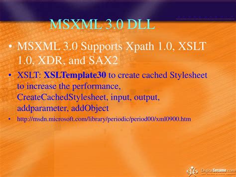 PPT MSXML DLL PowerPoint Presentation Free Download ID
