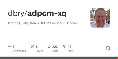 Github Dbryadpcm Xq Xtreme Quality Ima Adpcm Encoder Decoder
