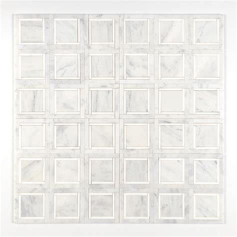 Snow White Avalon Multi Finish Cambridge Marble Mosaic 12x12 Marble