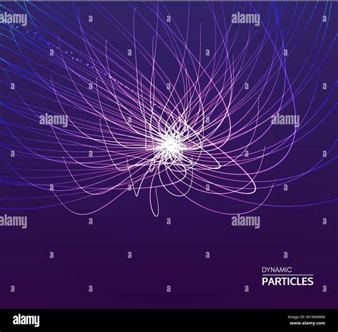 Point Explode Array With Dynamic Emitted Particles 3d Technology