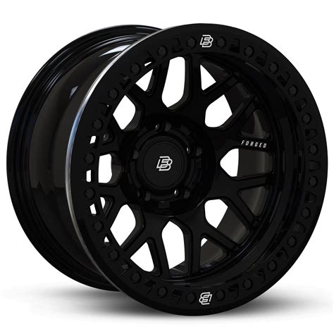 Baja Built バハビルト Lite Brite Outlaw Forged Beadlock Glossy Black Bla
