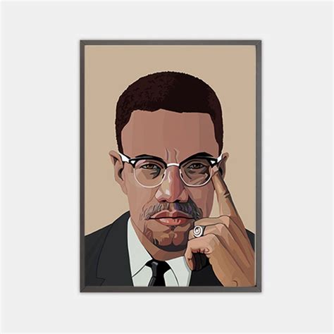 Malcolm X Printable Download Etsy