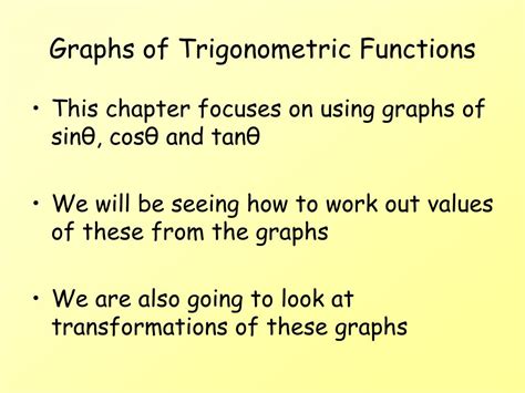 Ppt Graphs Of Trigonometric Functions Powerpoint Presentation Free