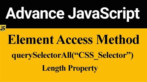 QuerySelectorAll Method With Length Property In JavaScript Hindi YouTube
