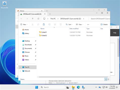 Windows Server 2025 File Server Set Folders To Dfs Namespace Server World