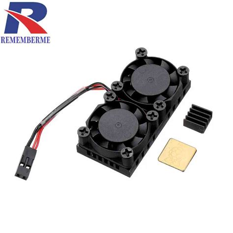 พัดลมคู่ พร้อมฮีทซิงค์ อุปกรณ์เสริมคอมพิวเตอร์ สําหรับ Raspberry Pi 3 Model B Shopee Thailand