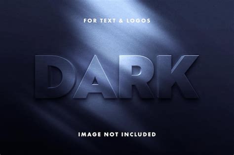 Premium PSD Dark Text Effect With Shadow Overlay