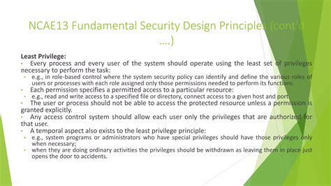Fundamental Security Design Principles Pptx