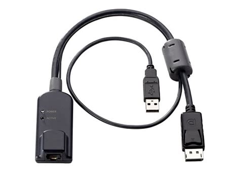 Hpe Kvm Console Usb Displayport Interface Adapter Video Usb Adapter Af654a Server