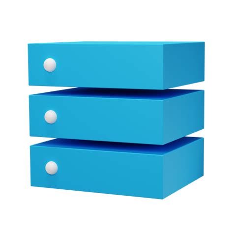Server Render Hosting Storage Database 3d Illustration Download