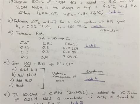 Solved Suppose ML Of M HCl Is Added To Mol Of Chegg Com