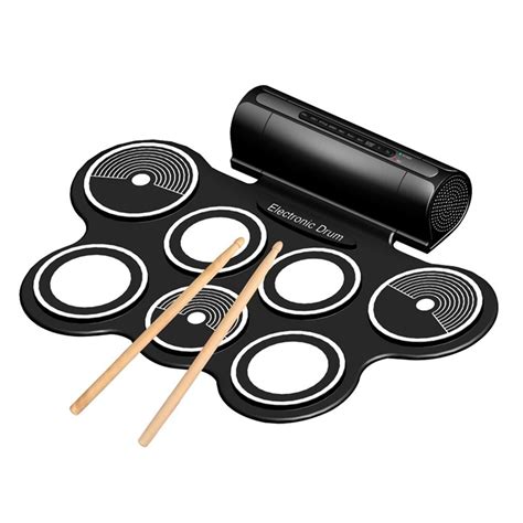 Portable Foldable Silicone Electronic Drum Pad Kit Grandado