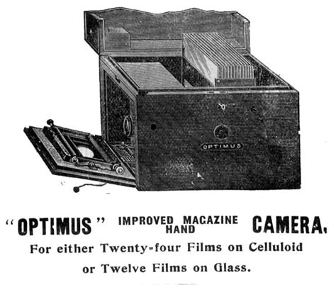 Perken Optimus Improved Hand Magazine Camera At Historic Camera