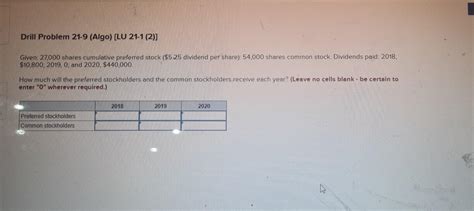solved drill problem 21 9 algo [lu 21 1 2 ] given 27 000