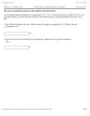 Hw phys pdf Assignment Set Tool 오후 Physics Spring Ideal Gases