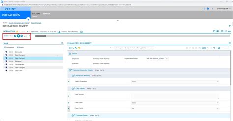 Verint Accessing Recordings Interactions