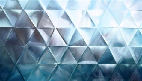 Frosted Glass Panel With Triangular Pattern Diffusing Soft Light Creating Translucent