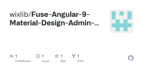 Github Wixlibfuse Angular 9 Material Design Admin Template