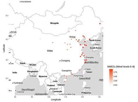 Geographically Weighted Correlation Coefficients Gwccs Between Ua Download Scientific Diagram