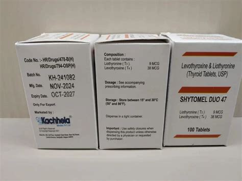 Levothyroxine And Liothyronine Duo Tablets At ₹ 1100bottle