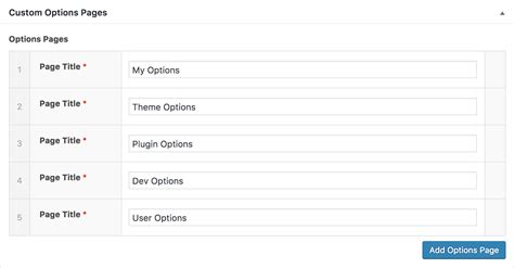 how to create acf options pages from wordpress admin wp acf vc bridge