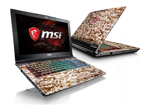 MSI GE62 GE62VR Gaming Notebooks Coming In Camo Squad Special Edition Skins NotebookCheck Net News