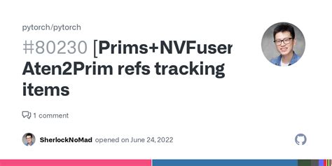 Prims NVFuser Aten Prim Refs Tracking Items Issue Pytorch Pytorch GitHub
